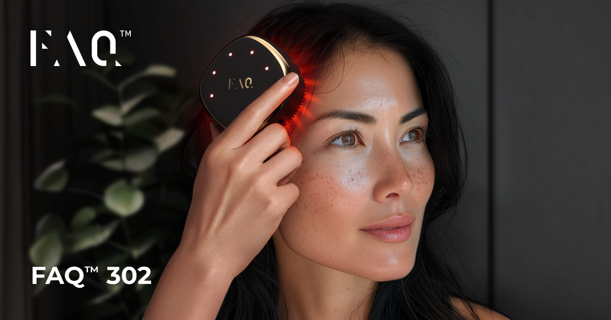 FAQ™ 302 | Masajeador láser y LED para el cuero cabelludo